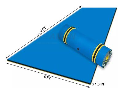 China 9x6 ft Lily Pad Floating Water Mat XPE Foam Marine Pad for Pool Lake Boating for sale