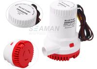 China 24V 2000 GPH Submersible Bilge Pump Marine Boat Electric with 29mm Hose Outlet for sale