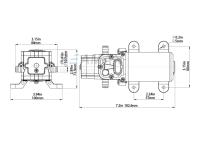 China Marine Bilge Water Diaphragm Self Priming Pump 12V 100PSI 1.4 GPM for sale