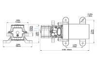 China 12V 24V 80PSI Self Priming Diaphragm Pump for Sprayer Pressure Washing Boat for sale