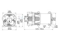 China 12V 24V Marine RV Water Diaphragm Pressure Pump 2.8 GPM 3.4 GPM Self Priming for sale
