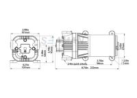China 12V 4.0 GPM Marine Bilge Pump Water Booster Pump for RV Boat Caravan Agricultural Spraying for sale