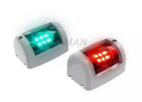 China 12V 0.9W Marine Bi-Color LED Navigation Light for Boats Up to 39.4ft Red Green for sale
