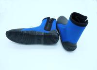 China 5mm Neoprene Scuba Diving Boots Hi Top Side Zipper Hard Sole for Men Women EU36-47 for sale