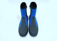 China 5mm Neoprene Scuba Diving Boots Hi Top Side Zipper Hard Sole for Men Women EU36-47 for sale