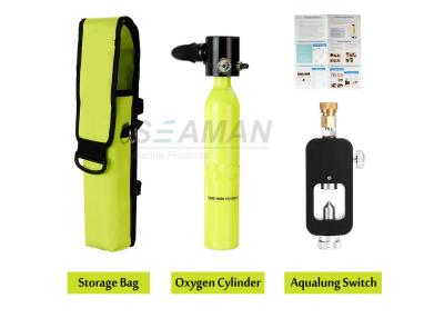 China 0.5L Mini Scuba Diving Tank 3000PSI Aluminum Alloy Underwater Emergency Rescue for sale