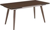 China Rectangular Glass Dining Table With Chinese Ceramic Triangular Legs for sale