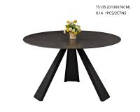 China fixed、 black、 ceramic、 tempered glass dining table for sale