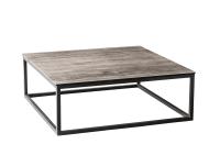 China Rectangle Artistic Coffee Tables , Tempered Glass Coffee Table Black Leg for sale