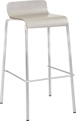 China 490*480*855mm Chrome Contemporary Bar Seats with Backrest for sale
