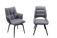 China Modern Upholstered Fabric Dining Seats with High Backrest 0.273 Cbm Volume Capacity for sale