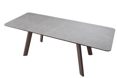 China Indoor Rectangular Fixed Dining Table Assembly Required for sale