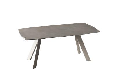 China ceramic  Elegant Extendable Dining Table Seats 6 - 8 People for sale