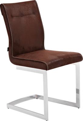 China 3H Furniture Fabric Upholstered Dining Seats  575*460*925Mm Chrome for sale