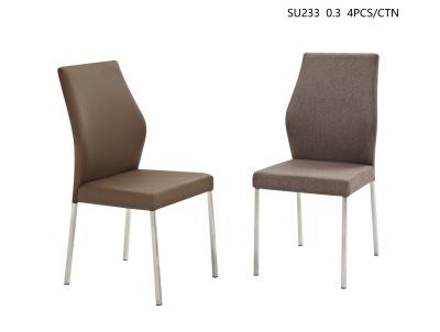 China Faux PU Dining Leather Chairs Comfortable And Stylish Various Color for sale