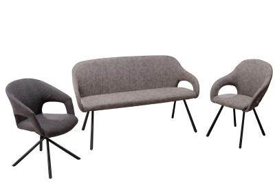 China 810*580*615mm Upholstered Dining Fabric Chair Modern Style  Powder Coating for sale