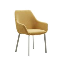 China 490MM Fabric Upholstered Dining Chairs 560*610*845MM Various Colors for sale
