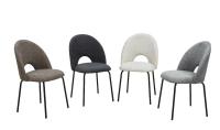 China Various Color Upholstered Fabric Dining Seats with 1 Year Limited Warranty for sale
