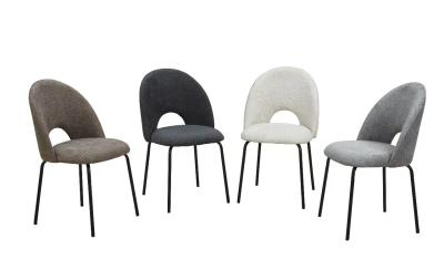 China Various Color Upholstered Fabric Dining Seats with 1 Year Limited Warranty for sale