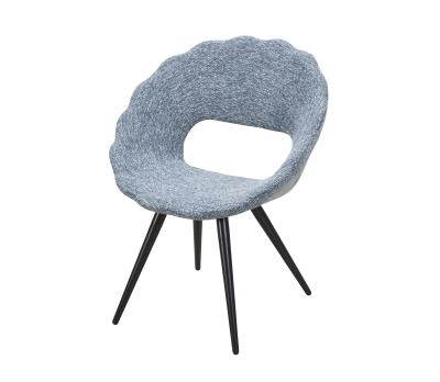 China Comfort Fabric Modern Upholstered Dining Chairs 640*690*860mm for sale