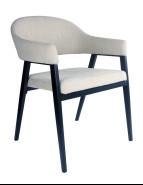 China Fabric Upholstered Dining Chair Livingroom Chair  Leisure Chair Armrest Chair for sale