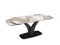 China 3H Furniture Extension Dining Table with Ceramic Material Assembly Required for sale