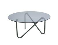 China 450mm Modern Artistic Coffee Tables Tempered Glass With Storage for sale