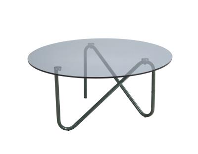 China 450mm Modern Artistic Coffee Tables Tempered Glass With Storage for sale
