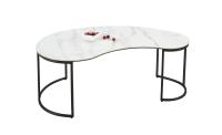 China 3H Furniture Coffee Table Laminam Ceramic Top  Tempered Glass Iron for sale