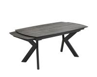 China Modern 1600+350*2mm Extension Dining Table Tempered Glass 900*762mm for sale