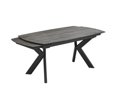 China Modern 1600+350*2mm Extension Dining Table Tempered Glass 900*762mm for sale