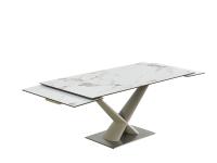 China 3H Furniture Extension Table Tempered Glass With Assembly Required 1 Year Coverage for sale