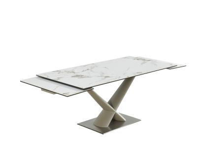 China 3H Furniture Extension Table Tempered Glass With Assembly Required 1 Year Coverage for sale