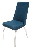 China Fabric Upholstered Stainless Dining Chair Livingroom Chair Leisure Chair for sale