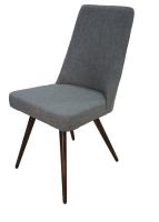 China Polyester Fabric Upholstered Woodgrain Dining Chair  Livingroom Chair Leisure Chair for sale