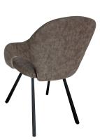 China Antique Polyurethane PU Upholstered Dining Chair Livingroom Chair Leisure Chair Armrest Chair for sale
