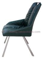 China Durable PU Dining Chairs , Contemporary Living Room Chairs Ergonomical Design for sale
