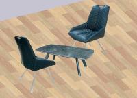 China Durable PU Dining Chairs , Contemporary Living Room Chairs Ergonomical Design for sale