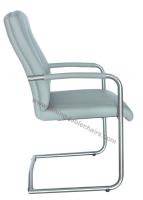 China Polyurethane PU Upholstered Stainless Dining Chair Livingroom Chair Leisure Chair for sale