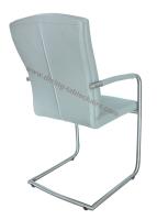 China Polyurethane PU Upholstered Stainless Dining Chair Livingroom Chair Leisure Chair for sale
