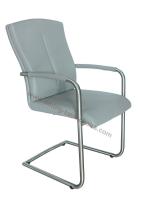China Polyurethane PU Upholstered Stainless Dining Chair Livingroom Chair Leisure Chair for sale
