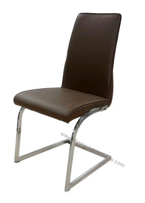 China Washable Restaurant Dining Chairs Guestroom Use Elegant Textured PU Shell for sale