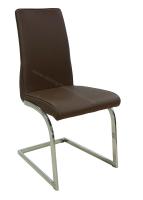 China Washable Restaurant Dining Chairs Guestroom Use Elegant Textured PU Shell for sale