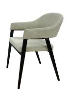 China Polyester Fabric Upholstered Dining Chair Livingroom Chair Armrest Chair Leisure Chair for sale