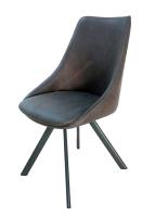 China Modern Metal Legged Dining Chairs Grey Robust Legs Slip Proof Home Furniture for sale
