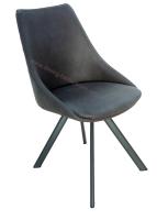China Modern Metal Legged Dining Chairs Grey Robust Legs Slip Proof Home Furniture for sale