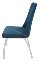 China Fabric Upholstered Stainless Dining Chair Livingroom Chair Leisure Chair for sale
