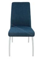 China Fabric Upholstered Stainless Dining Chair Livingroom Chair Leisure Chair for sale