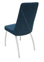 China Fabric Upholstered Stainless Dining Chair Livingroom Chair Leisure Chair for sale