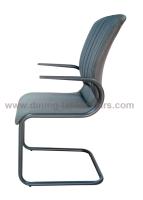 China Hotel Use Upholstered Restaurant Dining Chairs U Suspending Legs Skin Friendly for sale